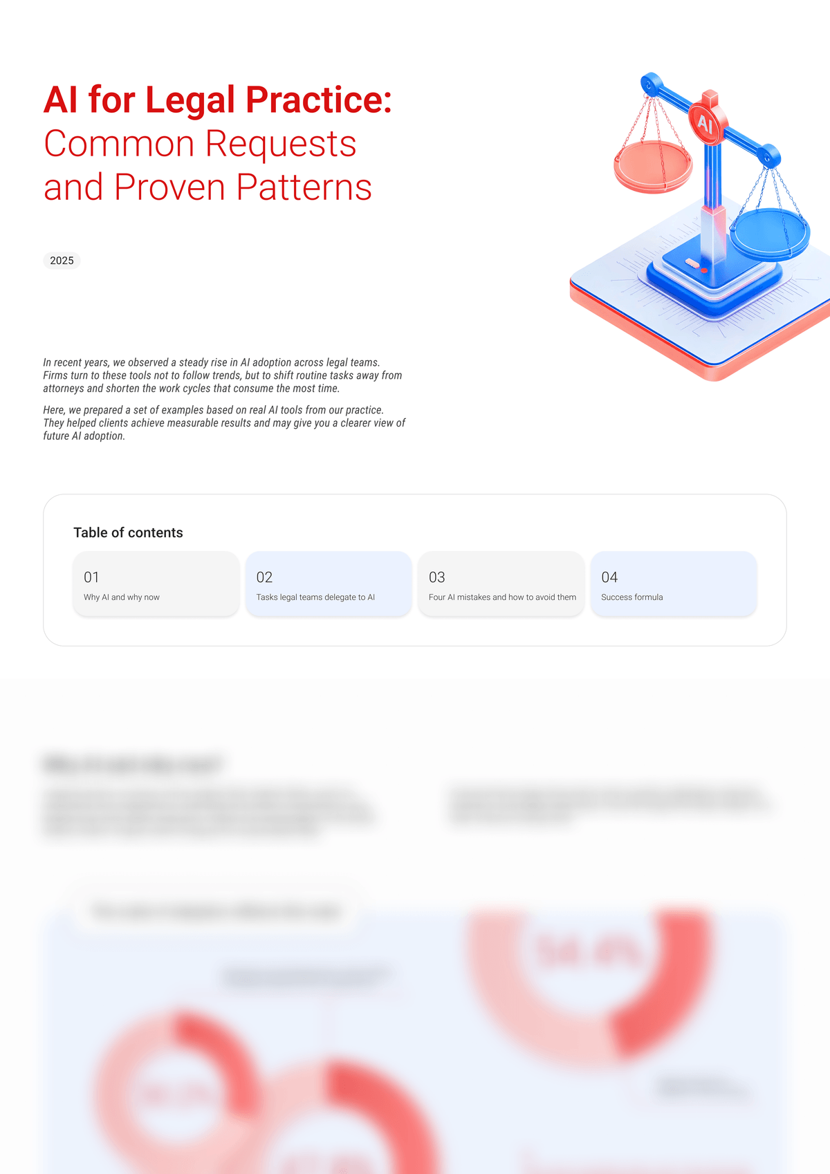 OnePager: Practical AI Use Cases for Legal Teams | Aristek Systems