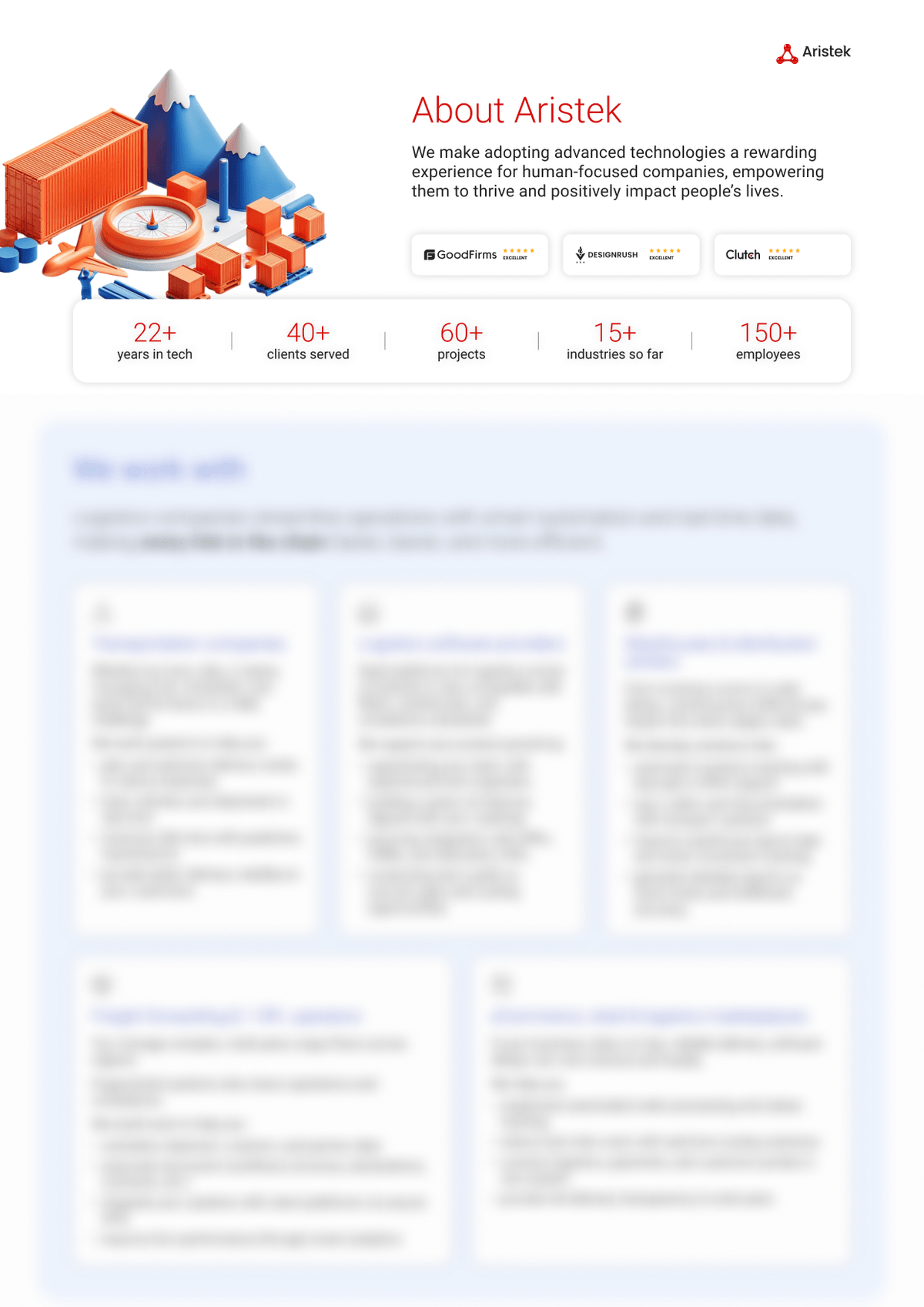 Logistics OnePager | Aristek Systems